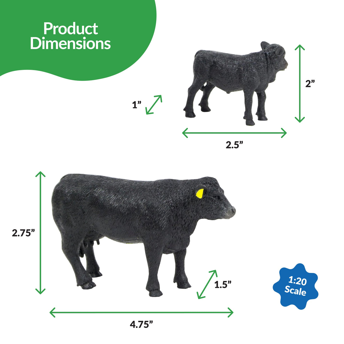 Big Country Toys Angus Cow & Calf - Bryan, TX - Circle P Feed & Supply