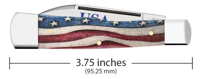 Case Star Spangled Series Embellished Smooth Natural Bone Gunstock ...